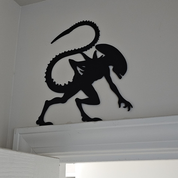 Wall Decor | Brand New Homemade Xenomorph Alien Door Corner Black Made ...